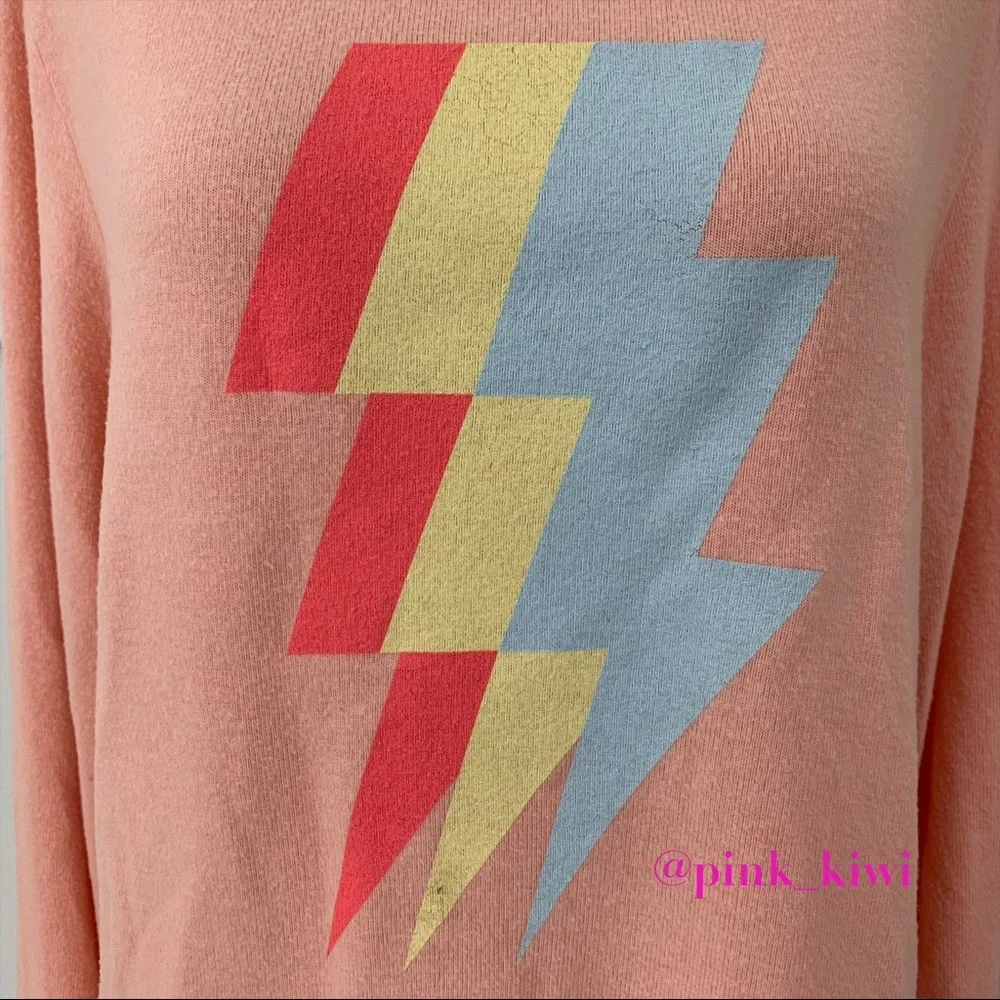Wildfox | Tops | Wildfox Tri Bolt Baggy Beach Jumper | Poshmark